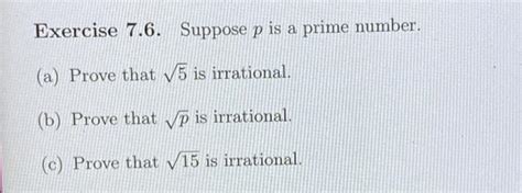 Solved Exercise Suppose P Is A Prime Number A Prove Chegg