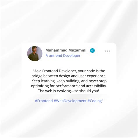 frontend webdevelopment coding uiux techinnovation m muzammil hassan shaikh