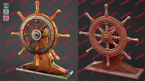 Stylized Ship Wheel Maya Zbrush Substance Painter Videos Eshoptrip