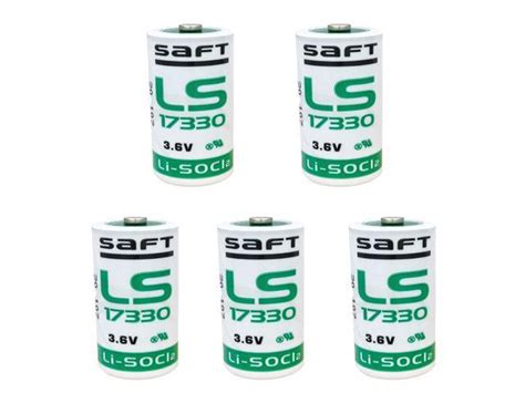 5PCS LS17330 2/3A 3.6V 2.1Ah PLC Lithium Battery Detector Gas Alarm PLC ...