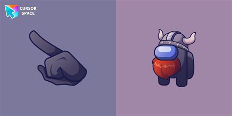 Cursor Cursor Among Us Viking Character For Chrome For Chrome Cursor Space