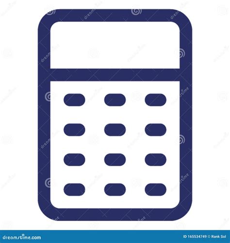 adding machine isolated vector with outline icon which can easily