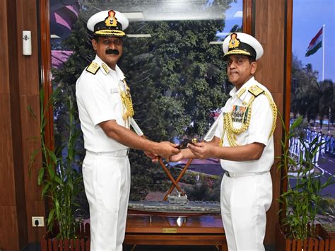 Vice Admiral V Srinivas Meet One Of The Two Officers In The Indian