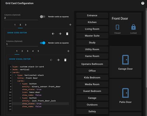 Dashboard Navigation And Column Optimizations Frontend Home Assistant Community