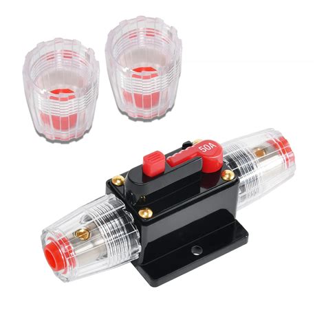 Buy Red Wolf 50a Amp Audio Inline Circuit Breaker Fuse Holder Manual
