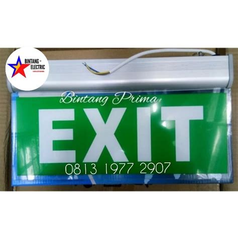 Jual Lampu Petunjuk EXIT Atau Lampu Sign Lampu EXIT LED Shopee Indonesia