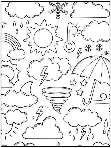 Types Of Weather Coloring Pages Printable 2025