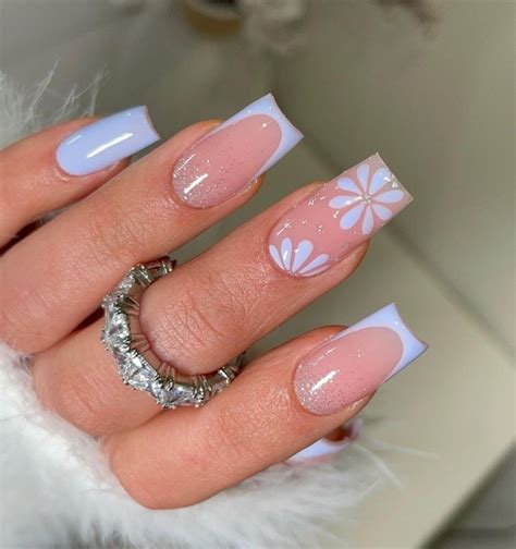 Pin By Dolores On Nails Purple Nails Simple Nails Blue Nails