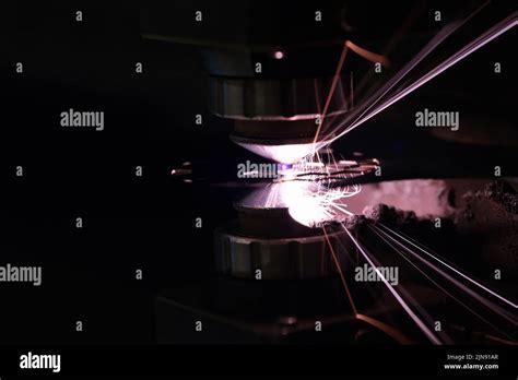 CNC Laser Cutting Metal Modern Industrial Technology Stock Photo Alamy