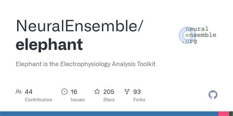GitHub NeuralEnsemble Elephant Elephant Is The Electrophysiology