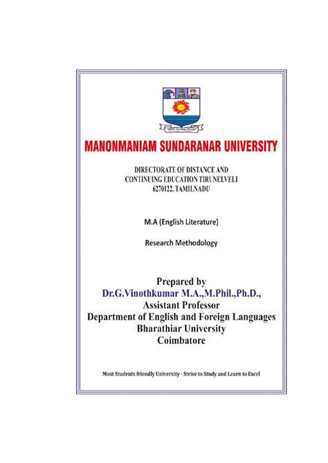 Dehm33 Iii Semester Research Methodology Research Methodology Unit I Introduction