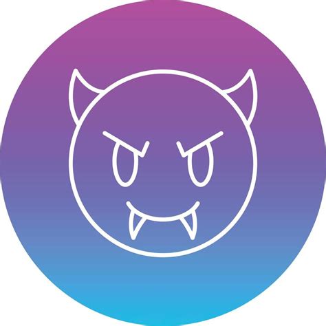 Devil Gradient Circle Line Inverted Icon 10584162 Vector Art At Vecteezy
