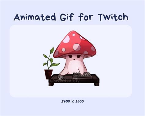 Cute Animated Mushroom  For Twitch Discord Youtube Pngtuber