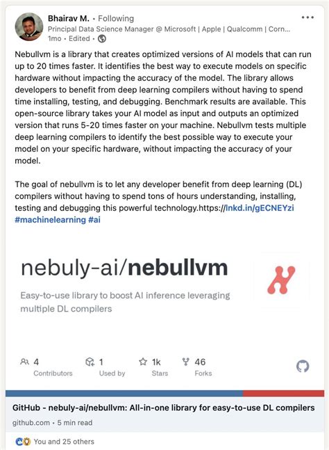 Nebuly On Linkedin Nebullvm Opensource Ai Deeplearning Computing Accelerator