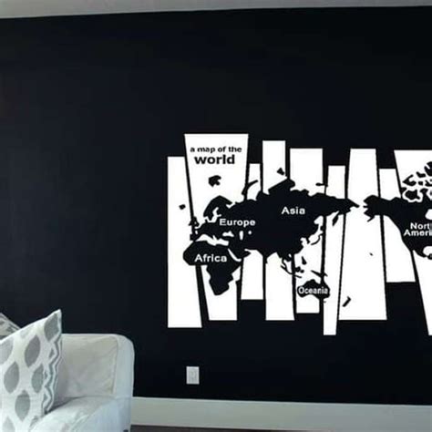 Promo Stiker Map Of The World Wall Sticker Dingding Kaca Rumah Kantor