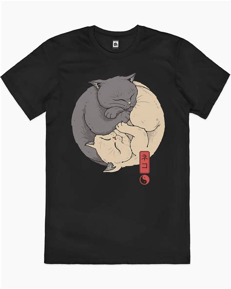 Yin Yang Cats T Shirt Designed By Vincent Trinidad Art Australia