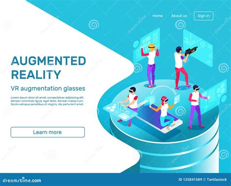 Augmented Learning Line Icons Collection Augmented Reality Learning Technology Education