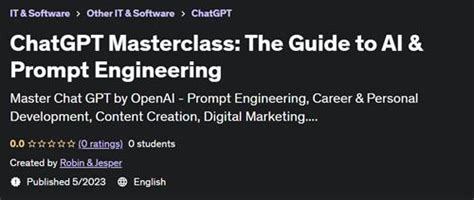 ChatGPT Masterclass The Guide To AI Prompt Engineering