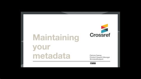 updating and maintaining your metadata youtube