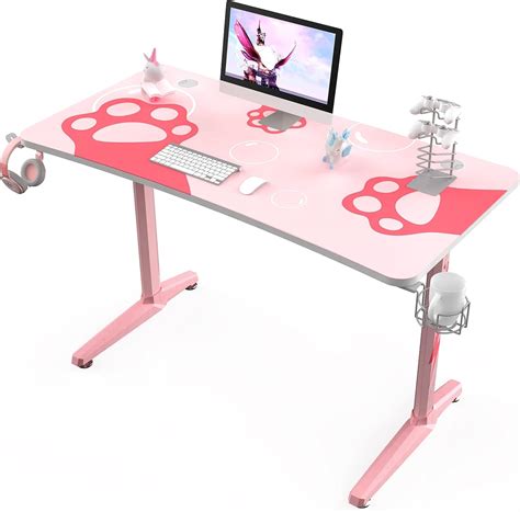 مشخصات میز گیمینگ مدل Eureka Ergonomic Pink Gaming Desk 47 ارسال 15