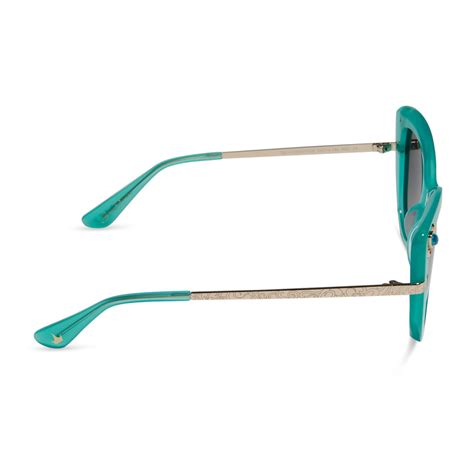 Disney Princess Jasmine Sunglasses Teal And Grey Gradient Diff Eyewear