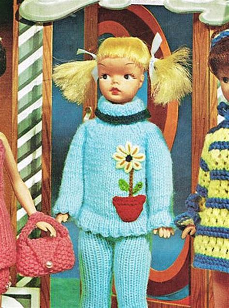 Pdf Vintage Sindy Barbie Doll Clothes Knitting Pattern Fashion Etsy