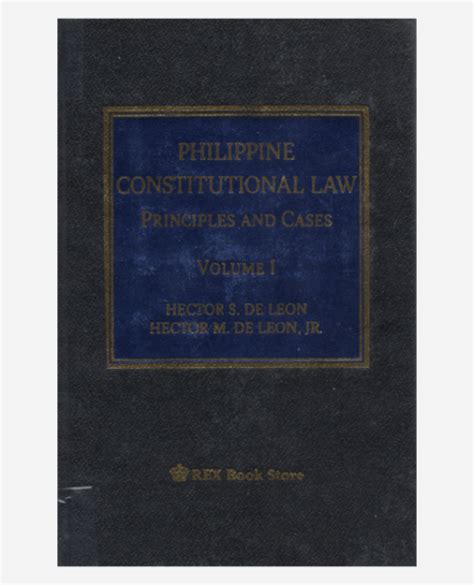 Philippine Constitutional Law Principles And Cases Library Lyceum