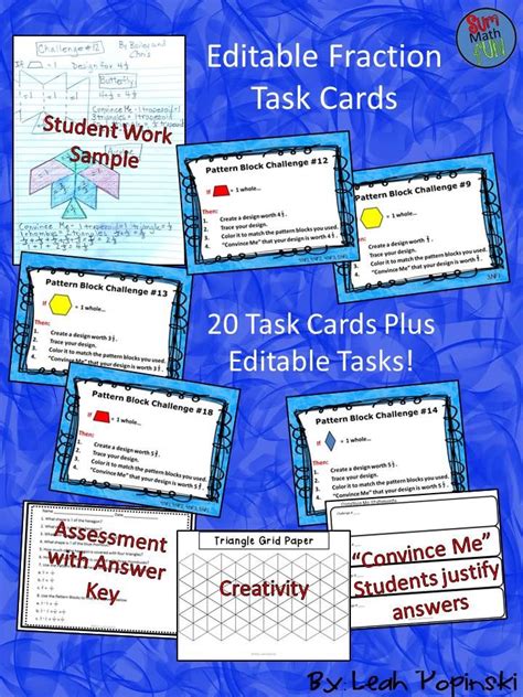 Editable Equivalent Comparing Fractions Hands On Pattern Blocks Math Activities Fractions