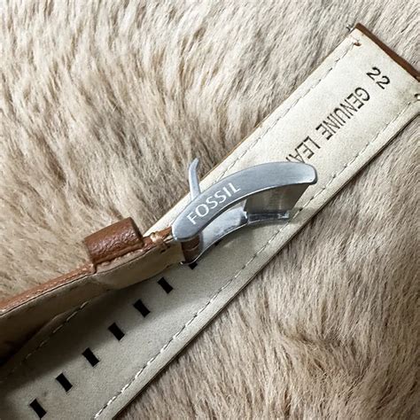 Fossil 22mm Brown Leather Strap Classic And Elegant Watch Band Watch
