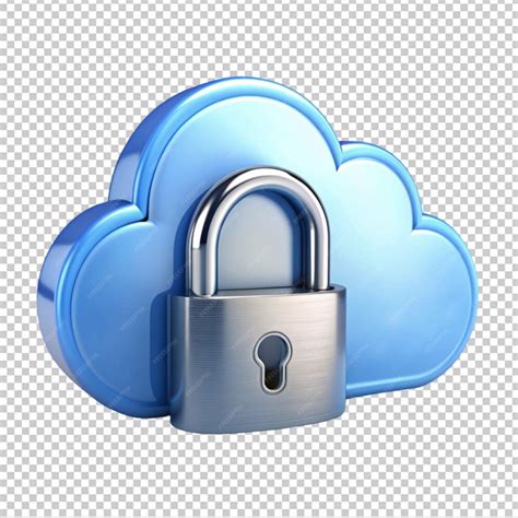Secure Cloud Computing 3d Concept With Safe Over White Premium Ai