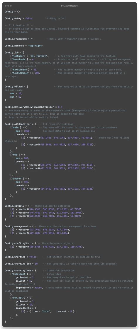 D Labs Scripts Oil Factory D Labs Scripts Oil Factory