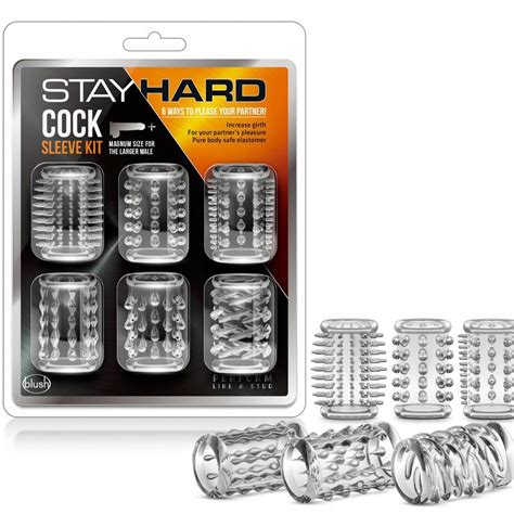 Komplet 6 Nasad Na Penisa Stay Hard Cock Sleeve 702730697870 • Cena