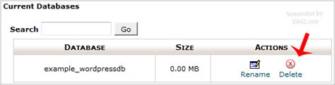 How To Delete A Database In Cpanel