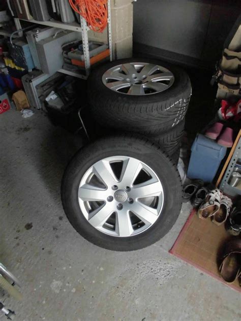 4 original audi felgen mit uniroyal rainsport 3 225 55 r16 99y xl für