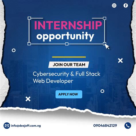 Internship Cybersecurity Webdevelopment Careergrowth Coding School Africa Deejoft Award