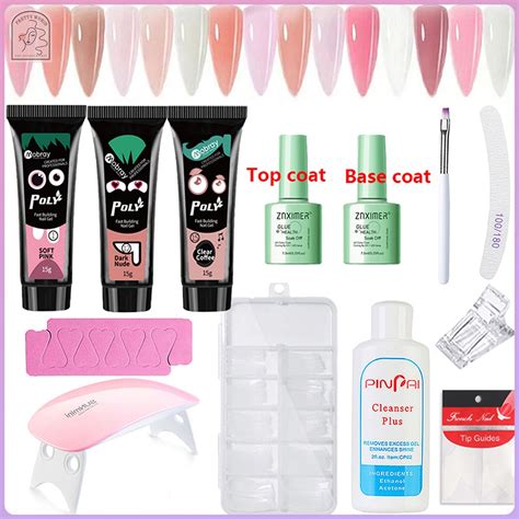 Pandw Poly Nail Gel Extension Nail 11pcsset Kit All For Manicure Set