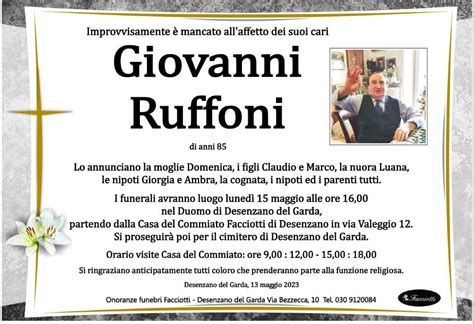 Giovanni Ruffoni Onoranze Funebri Facciotti