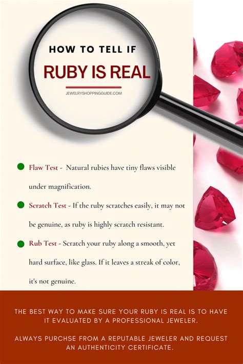 How To Tell If A Ruby Is Real Practical Tips And Tests