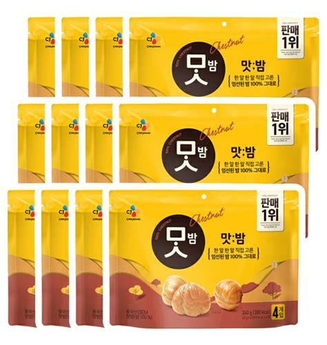 Cj제일제당 맛밤 60g4번들 X 12개 티몬
