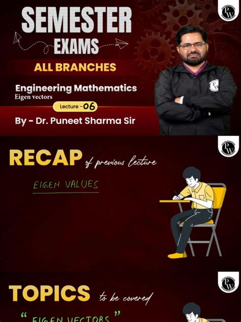 Eigen Vectors Lec 06 Class Notes Pdf