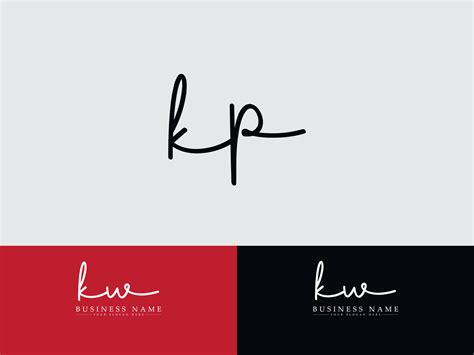 Monogram Kp Logo Art Luxury Kp Signature Letter Logo For Your Shop