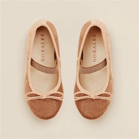 Noralee Shoes Noralee Apircot Velvet Ballerina Slippers Size 5