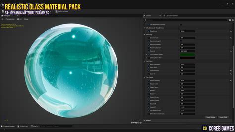 Realistic Glass Material Pack In Materials Ue Marketplace