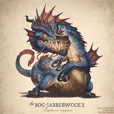 Artstation The Bog Jabberwocky Justin Gerard Jabberwocky