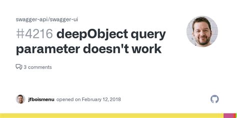 Deepobject Query Parameter Doesnt Work · Issue 4216 · Swagger Api