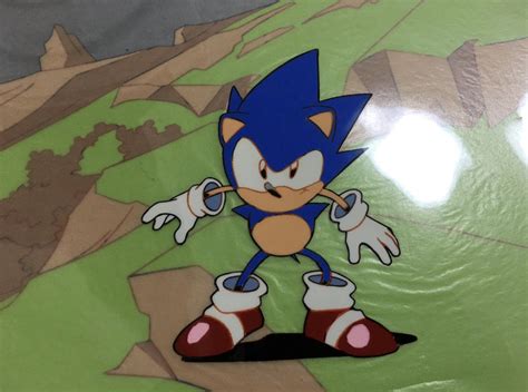 The Animation Cels For Sonic Cd 1993 Produced By Toei Animation Co