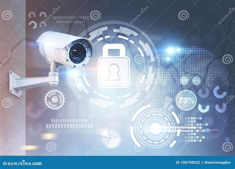 CCTV Camera Security HUD Stock Photo Image Of Digital 106798522