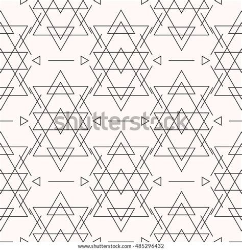 Futuristic Geometry Seamless Vector Pattern Made Stock Vector Royalty Free