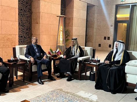 Amir Abdollahian In Doha For Talks Over Ties Palestine Tehran Times