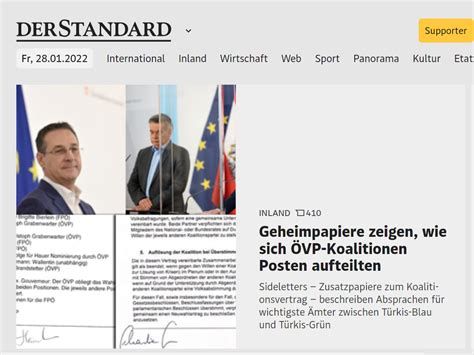 Der Moment Wenn Man Nichts Ahnend Derstandard Website Aufmacht Und